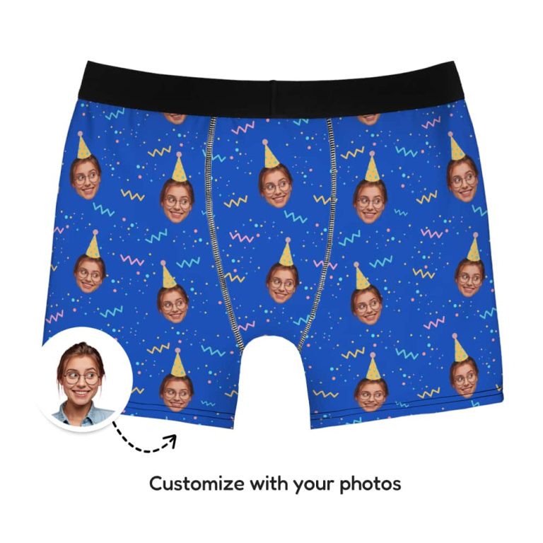 Funny Custom Boxers with Pictures - Face Undies