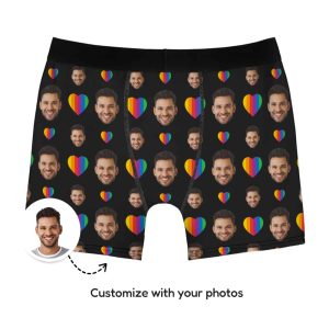 Pride Boxers with Your Face On Them - Face Undies