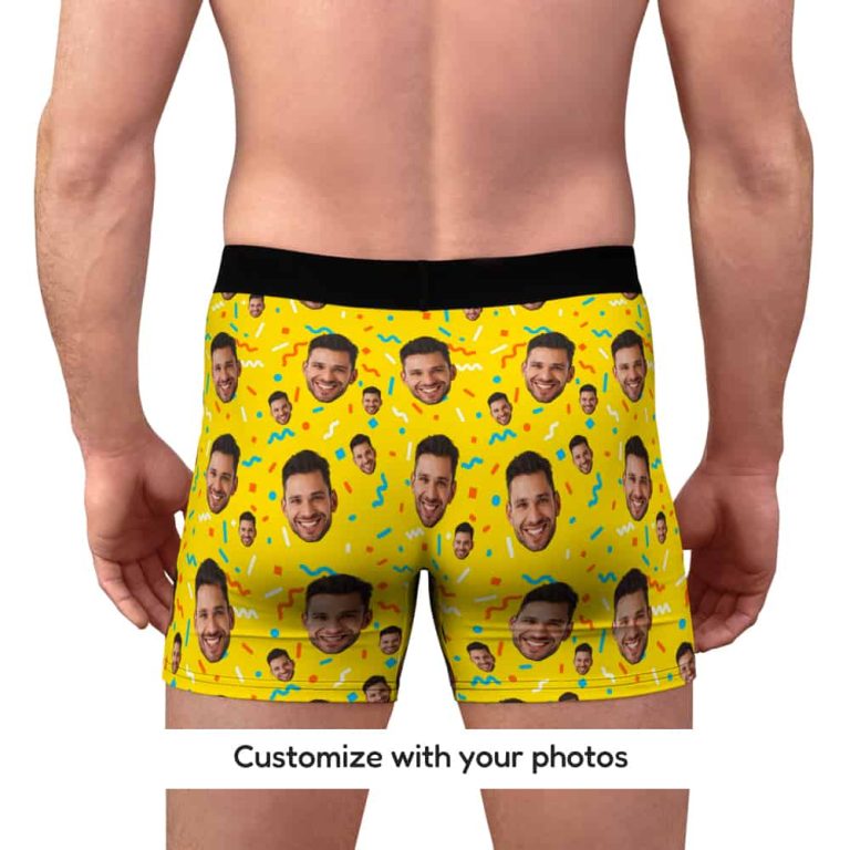 Custom Boxers With Face Designs - Face on Boxers Gift for Him