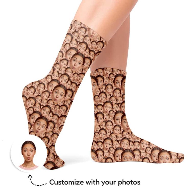 Bunch O' Faces Socks - Custom Socks with Your Photos on Them