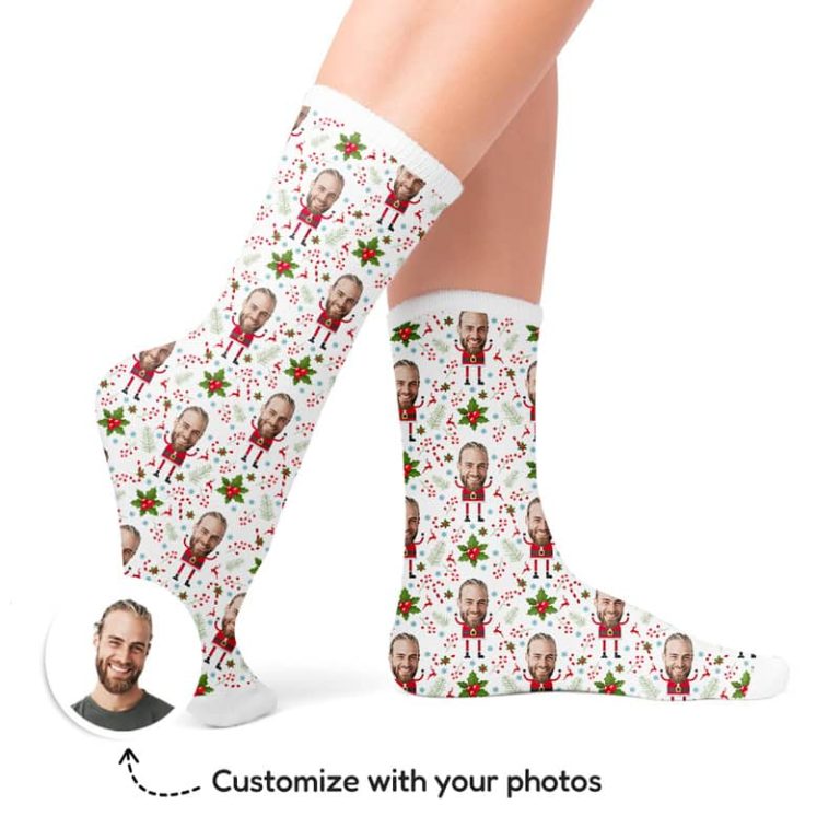 Christmas Socks - Custom Socks with Your Face on Them